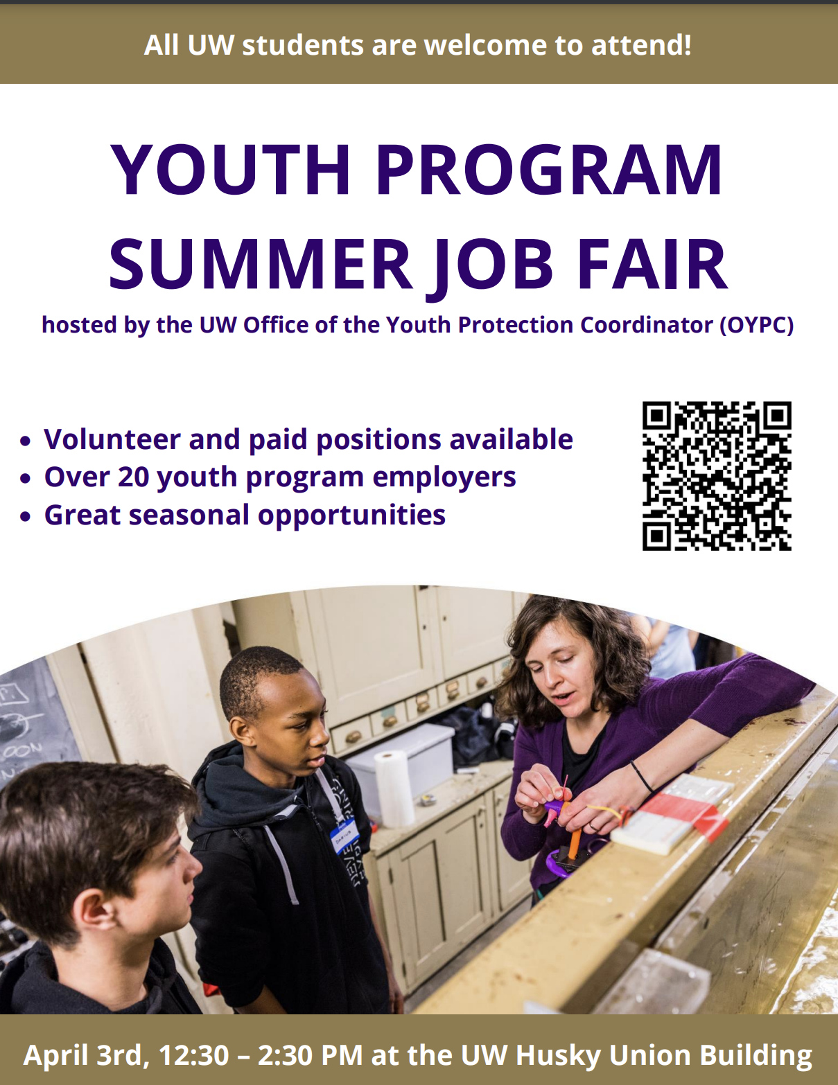 Program on the Environment » Youth Programs Summer Job Fair