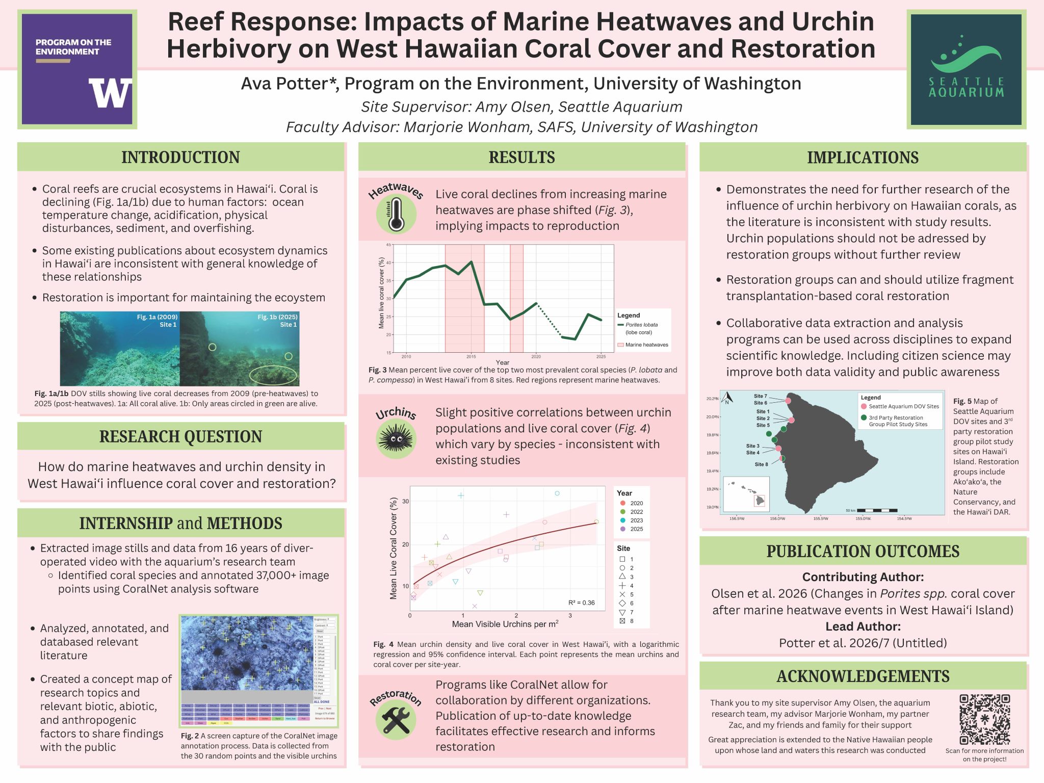 Program on the Environment » Reef Response: Impacts of Marine Heatwaves ...